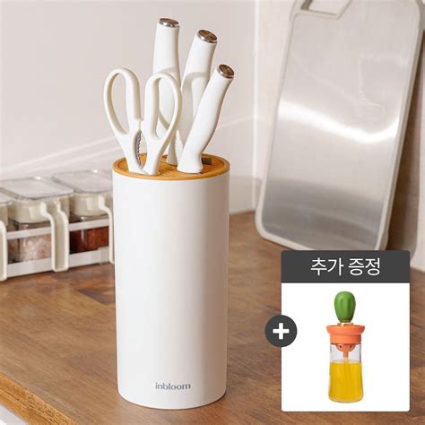 칼·칼갈이 아이보리 4종 주방칼 칼꽂이 세트선인장 브러쉬 오일병 증정 오늘의집 쇼핑 칼·칼갈이 아이보리 4종 주방칼 칼꽂이 세트선인장 브러쉬 오일병 증정 오늘의집 쇼핑