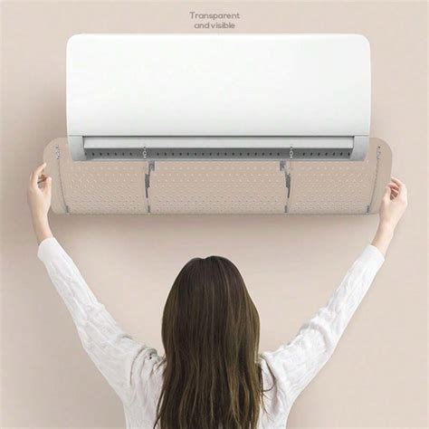 1pc Classic Split Air Conditioner Deflector Without Punching For Wall