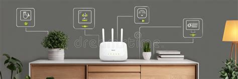 Visual Guide To Enhancing Home Router Security Settings For Better Protection Stock Image