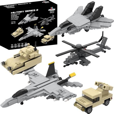 Apostrophe Games Military Building Block Sets 728 Pieces F A 18