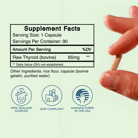 Raw Desiccated Thyroid 65 Mg Capsules Forefront Health