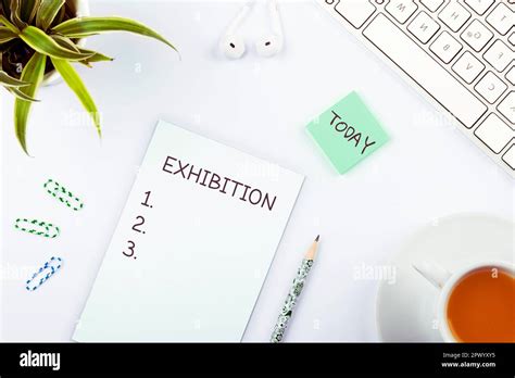 Text Showing Inspiration Exhibition Business Approach And Act Of Exposing Something To Audience