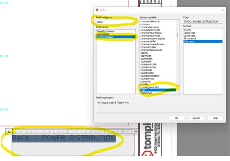 Solved Fill In Project Title Block With Layout Tab Name Autodesk