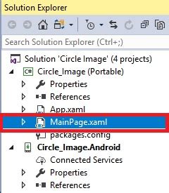 Xamarin Forms Application For A ScrollView Multiple Circles Image