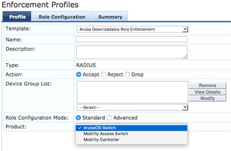 Clearpass Wired Policy Enforcement Guide Techdocs Nac