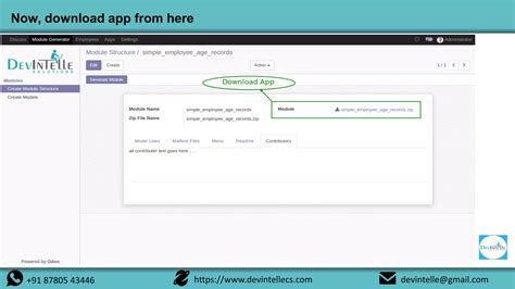 Odoo Module Scaffold Ppt
