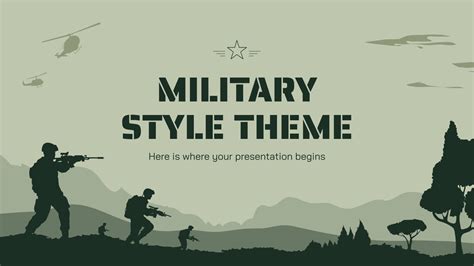 Army Powerpoint Background Free Ranger Military Powerpoint Template