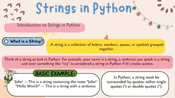 INTRODUCTION To Strings Operation In Python Programming Digital Resource