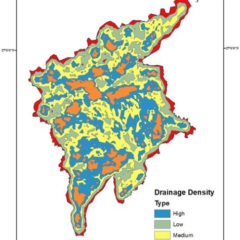 Fcc Map Of Jorhat Region Showing Thick Coverage Of Vegetation Source Download Scientific