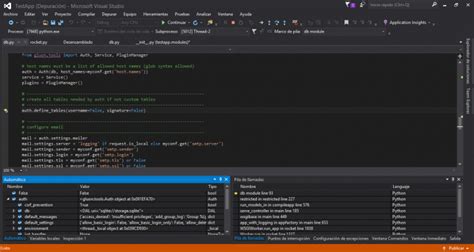 Desarrollar Y Depurar Con Web Py En Visual Studio Recursos Python