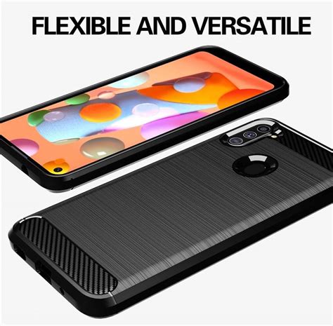 Sdtek Carbon Fibre Case For Samsung Galaxy A Full Glass Screen Protector Cover