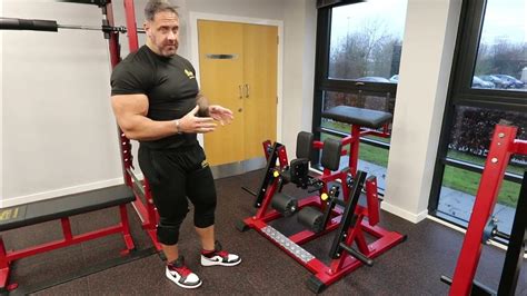 MC027 - Unilateral Standing Hamstring Curl Machine - YouTube