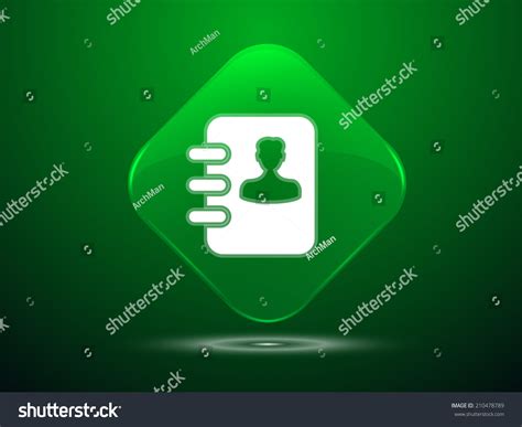 3d Vector Illustration Contacts Book Icon Stock Vector Royalty Free 210478789 Shutterstock
