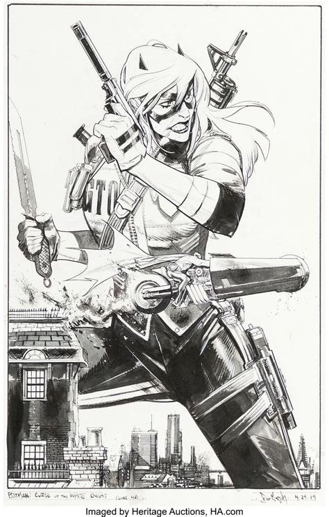 Sean Murphy Batman Curse Of The White Knight 4 Cover Originele Kunst