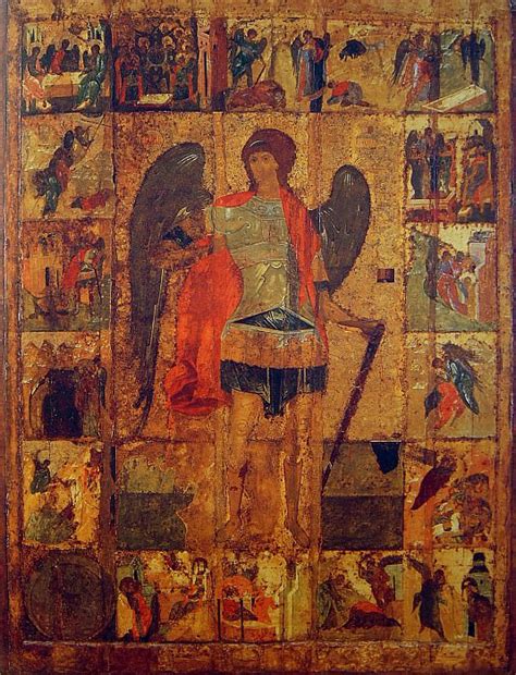 Andrei Rublev (1360s - 1430s) -- Stamped Archangel Michael - Icon