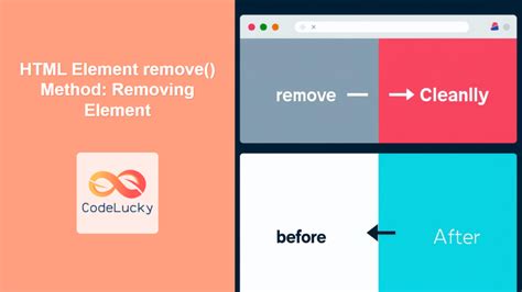 html element removeattribute method removing attributes codelucky