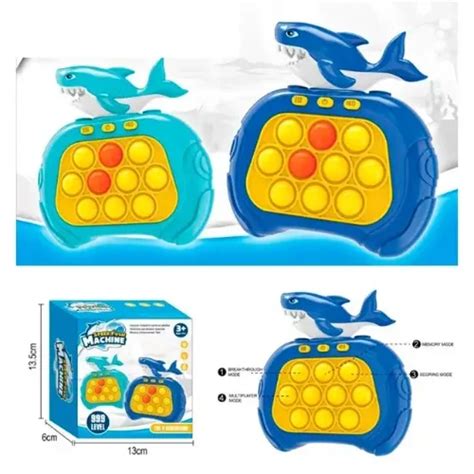 Ηλεκτρονικό Παιχνίδι Pop It Push Squid Game 999 Καρχαρίας Γαλάζιο G for Gadget