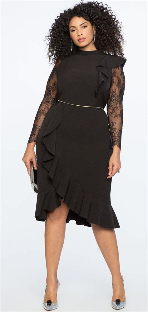 15 Plus Size Party Dresses With Sleeves Plus Size Cocktail Dresses