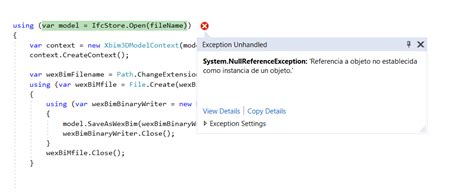 IfcStore Open Error For Revit IFC File Issue XBimTeam XbimEssentials GitHub