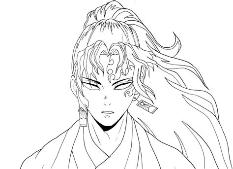 Demon Slayer Coloring Pages Yoriichi