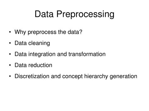 Ppt Data Mining Lecture 2 Dbms Dw Olap And Data Preprocessing
