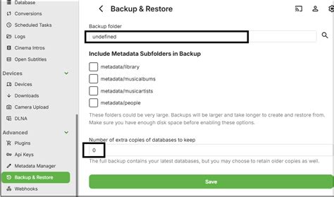 Backup Restore Emby Documentation