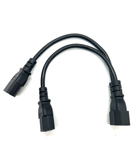 Iec C14 To C132 Power Adapter Y Cables 220v Extension Cables For Electric