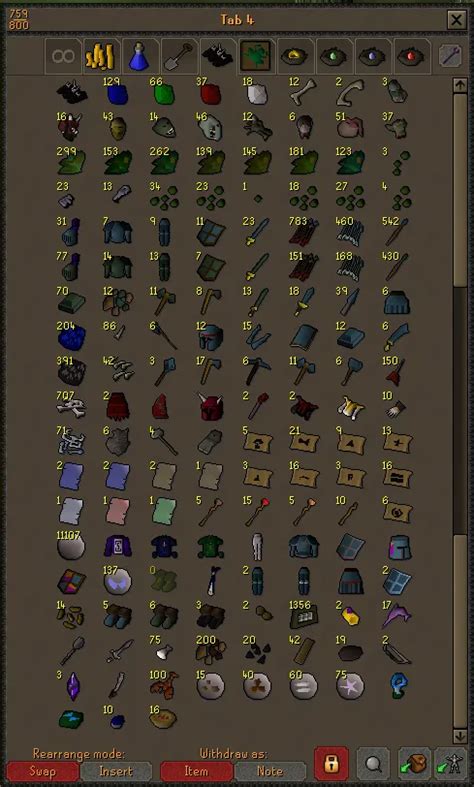 Osrs Efficient Bank Layout Guide For Ultimate Organization Osrs Money
