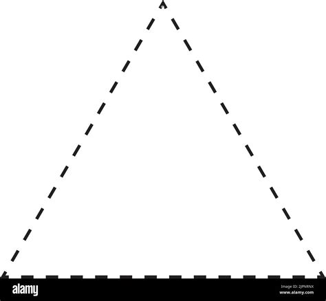 Triangle Shape Dashed Icon Vector Symbol For Creative Graphic Design Ui Element In A Pictogram