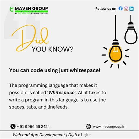 Did You Know About Whitespace Programming Youtube