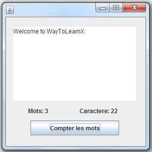 JTextArea Java Swing WayToLearnX