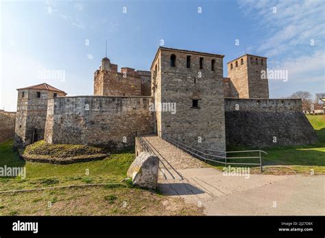 The Preserved Medieval Fortress Baba Vida Located On The Danube River