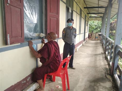 ကျိန္တလီမြို့၌ သံဃာတော်များ၊ လူပုဂ္ဂိုလ် ကပ္ပိယ များအား ကိုဗစ် ၁၉ရောဂါပိုး ရှိ မရှိ အခမဲ့ စစ