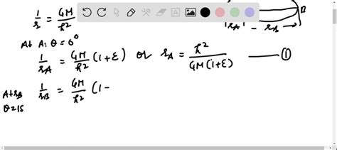 Solved Show That The Angular Momentum Per Unit Mass H Of A Satellite Describing An Elliptic