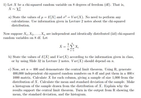 solved 1 let x be a chi squared random variable on 8