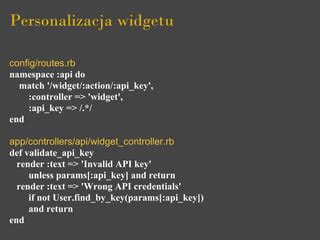 Functional Widgets In Rails PPT