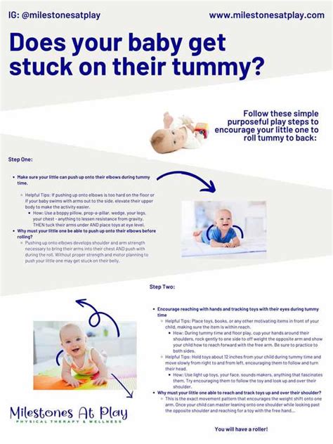 How To Rolling Tummy To Back Milestones At Play Physical Therapy