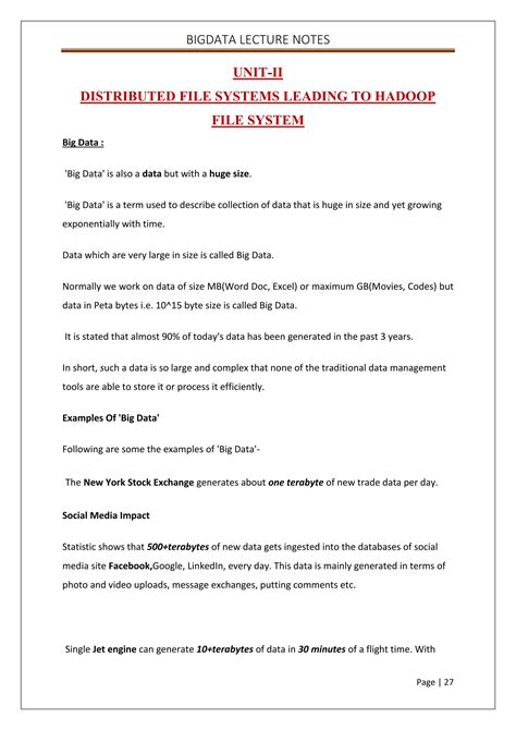 Unit Ii Big Data Finalaktu Imp Pdfpdf