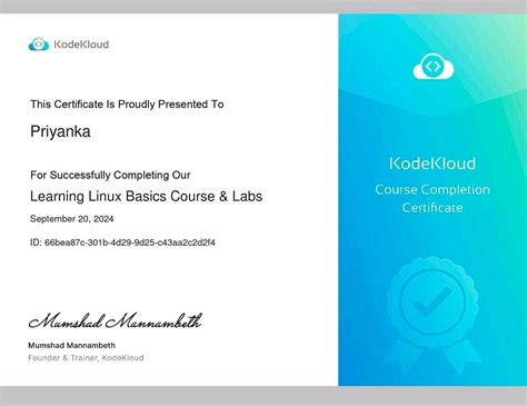 priyanka on linkedin linux certification techskills cloud devops