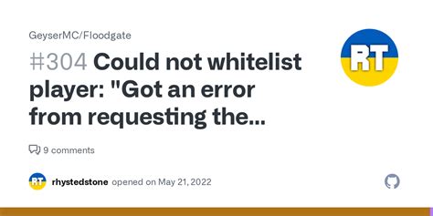 could not whitelist player got an error from requesting the xuid