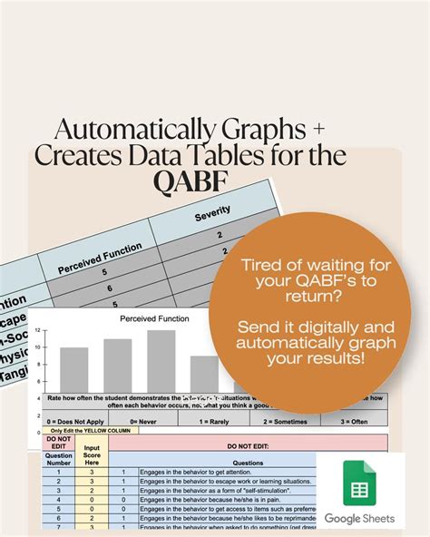 Qabf Automatically Graphing Template Creates Data Tables School