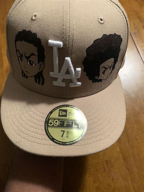 New Era Custom Boondocks” New Era Fitted Hat Grailed