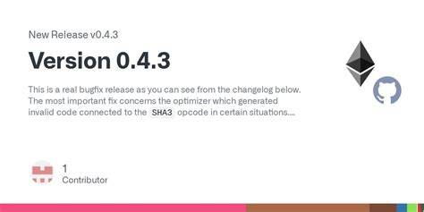 solidity version 0 4 3 released r ethereum