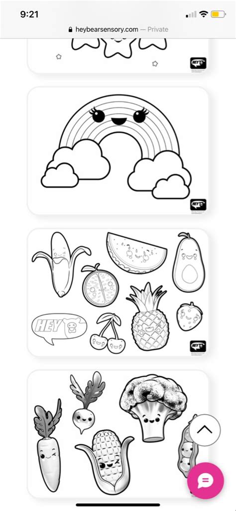 Sensory Coloring Sheets 2025