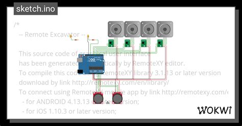 Final 8043 Excavator Controll Wokwi Esp32 Stm32 Arduino Simulator