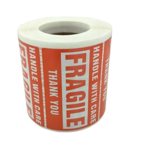 100200500pcs Fragile Paper Packaging Sticker Box Grandado