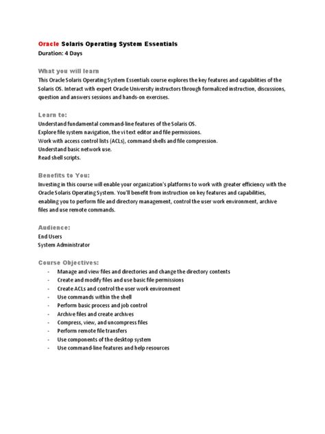 oracle solaris operating system essentials pdf command line