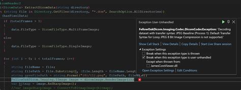 Unsupported Transfer Syntax Error For Lossy Jpeg 8 Bit Image