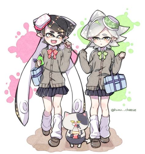 Callie Marie And Judd Splatoon And 1 More Drawn By Hamu Cheese Danbooru