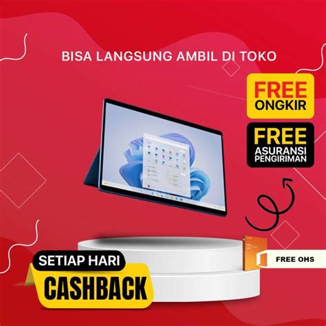 Jual Microsoft Surface Pro 9 I7 1255u Ram 16gb Ssd 256gb 512gb 1tb 13 Intel Evo 1tb Ssd